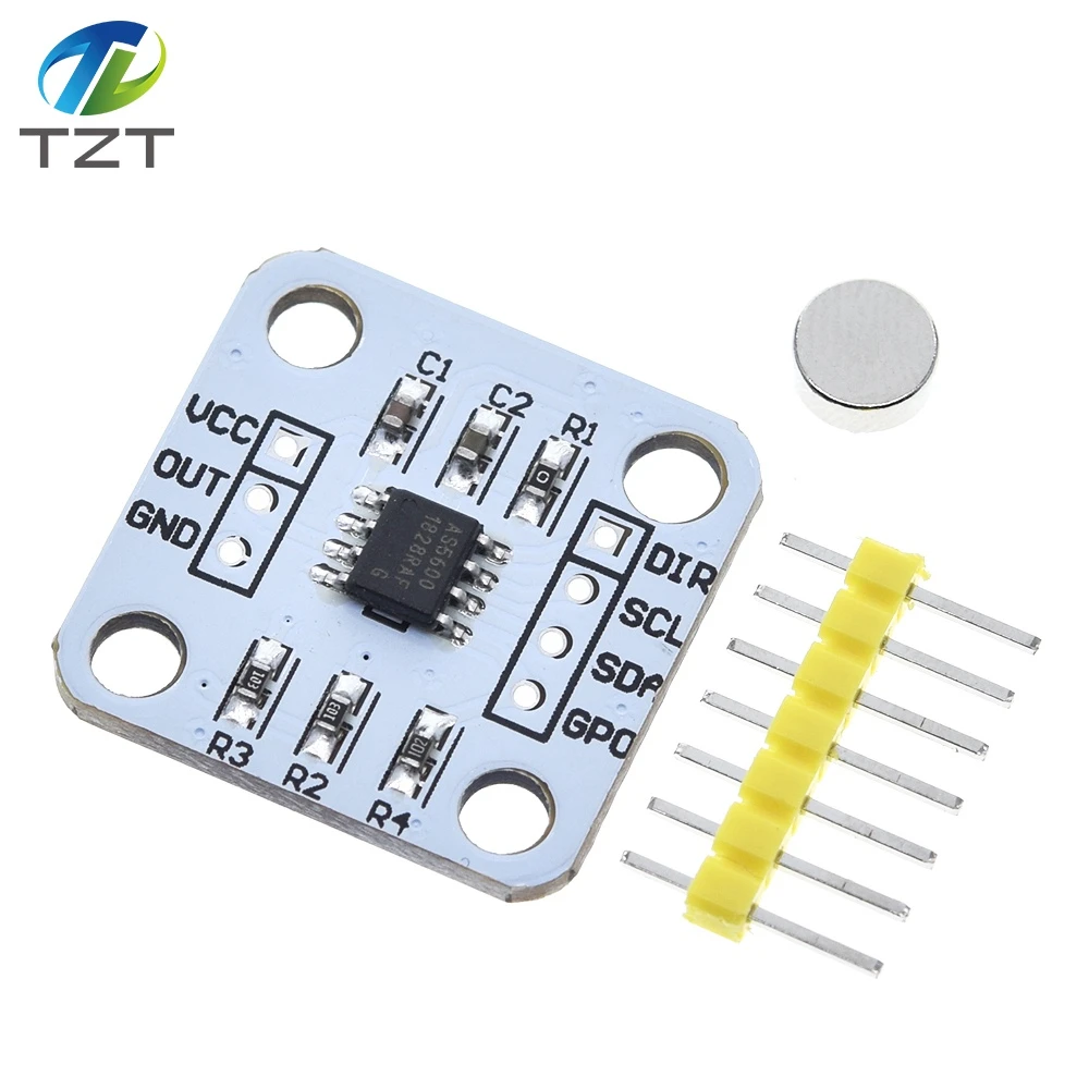 As5600 Magnetic Encoder Magnetic Induction Angle Measurement Sensor ...