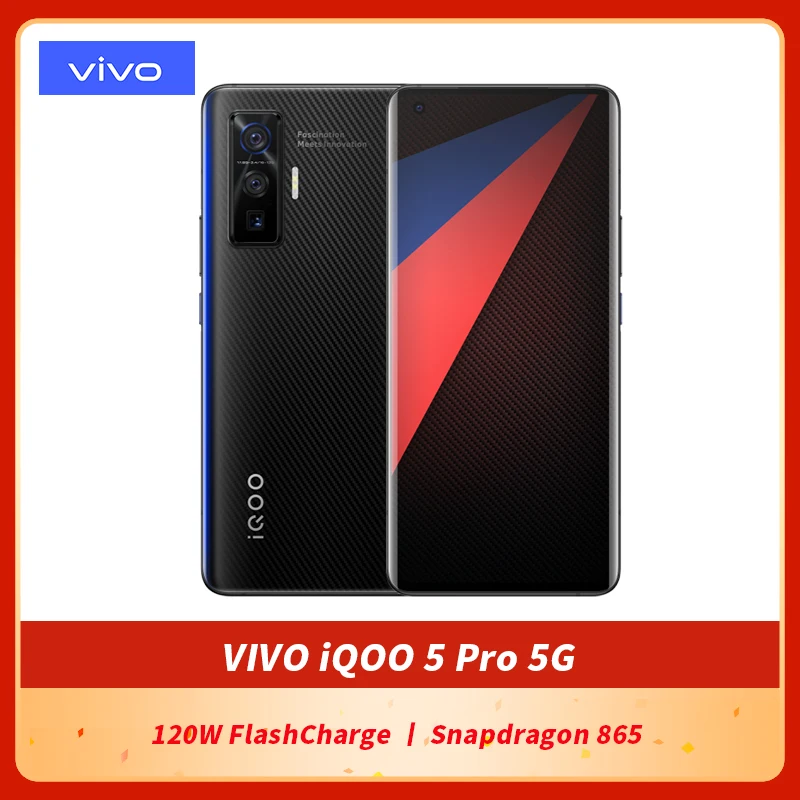 Original VIVO iQOO 5 Pro 5G SmartPhone 6.56 inch 120Hz AMOLED ...