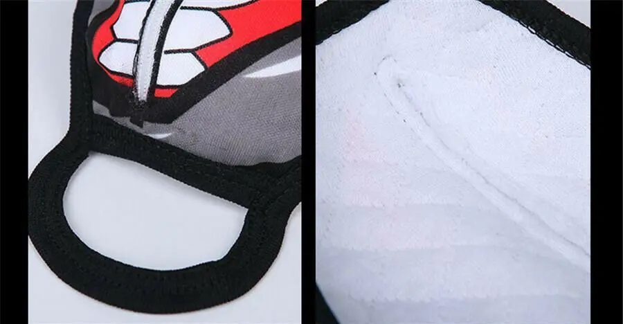 Takerlama Kaneki Ken Face Mouth Mask Zipper Anti-Dust Anime Tokyo Ghoul ...