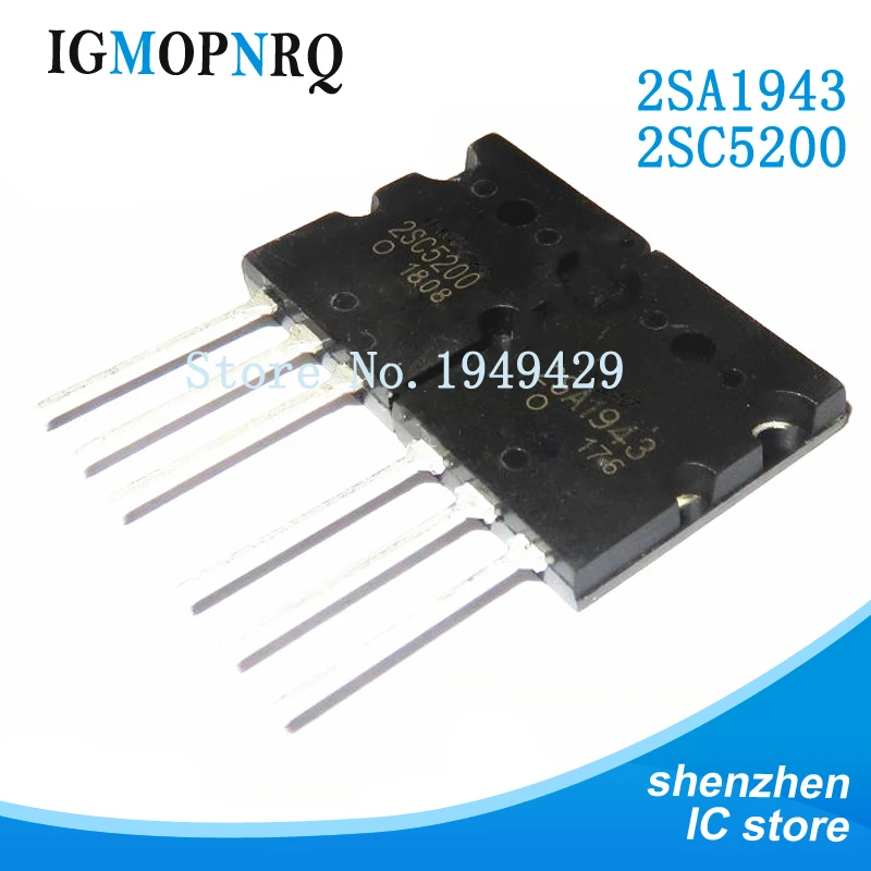 20pcs/lot 10pcs A1943+10pcs C5200 2SA1943 2SC5200 TO-3P pair tube amplifier new