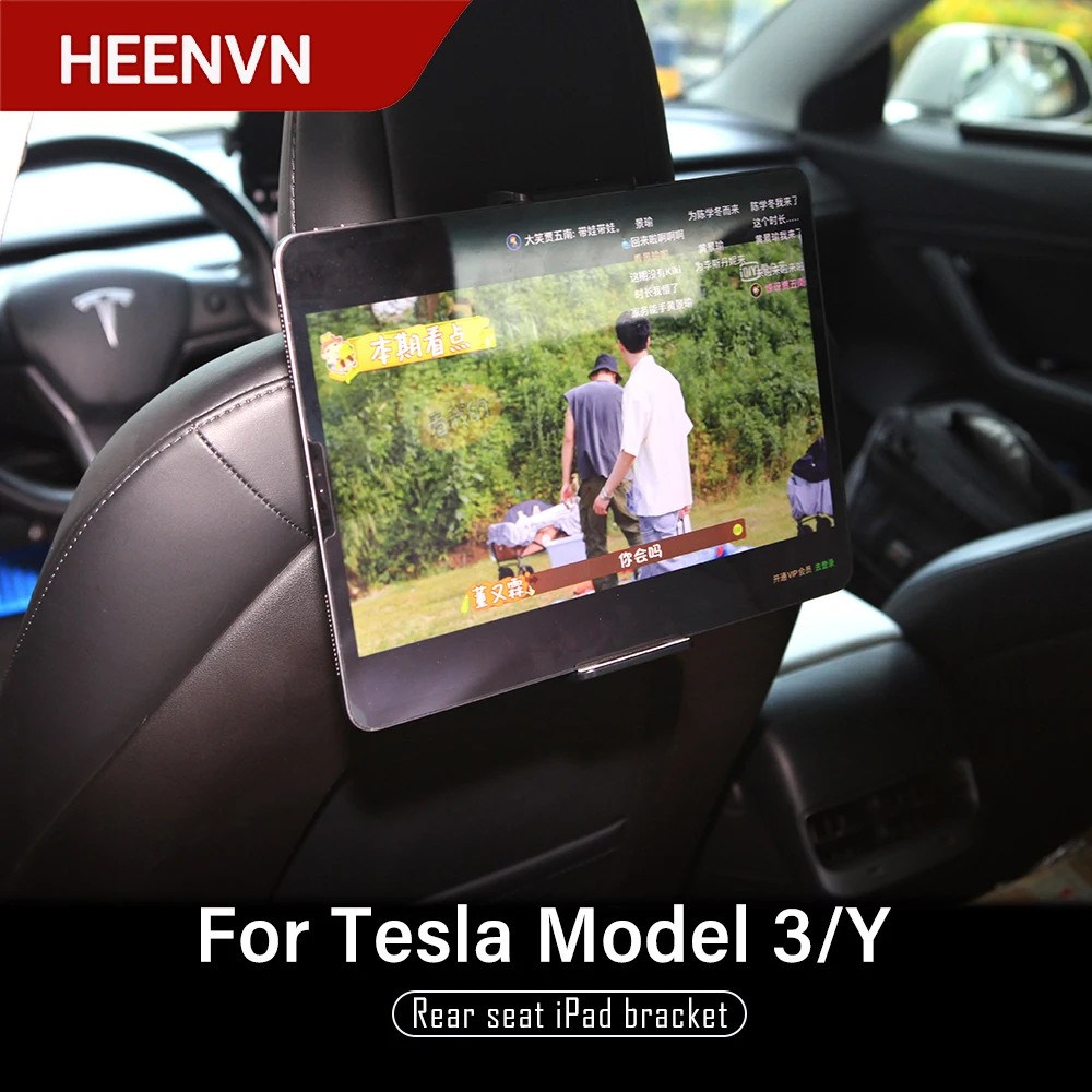 Heenvn-New-For-Tesla-Model-3-Y-2021-Car-Back-Seat-IPAD-Mobile-Phone ...