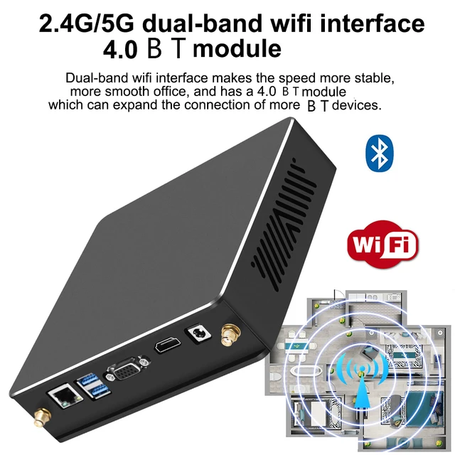 Mini PC Intel Core i3/i5 8GB RAM 512GB SSD VGA Dual Output Windows10 ...
