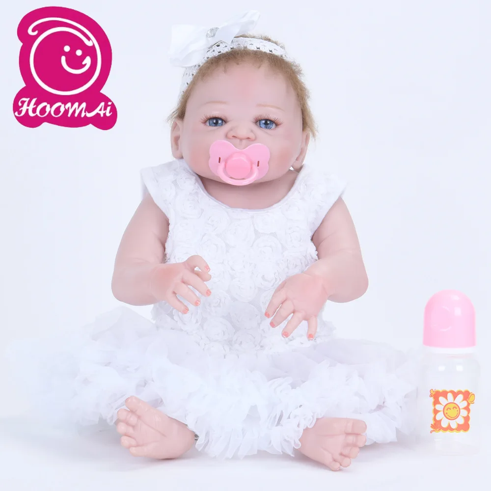 55cm figura de ação brinquedos reborn boneca realista bebê recém ...
