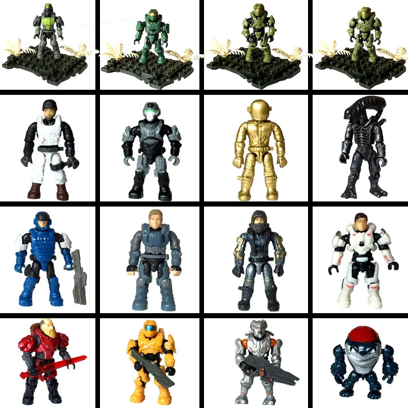 Halo Mega Bloks Orange Spartan