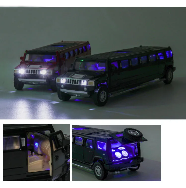 Purple Hummer Limousine