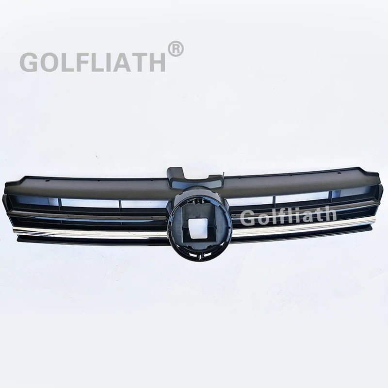 Front-bumper-Center-Grille-Black-Chrome-ABS-Radiator-Cover-Hood-Upper ...