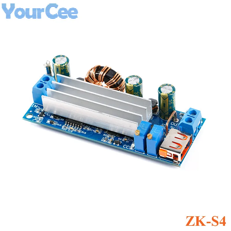 ZK-S4 80W High Power DC-DC USB Step Up Boost Buck Board Module 2-24v CC ...
