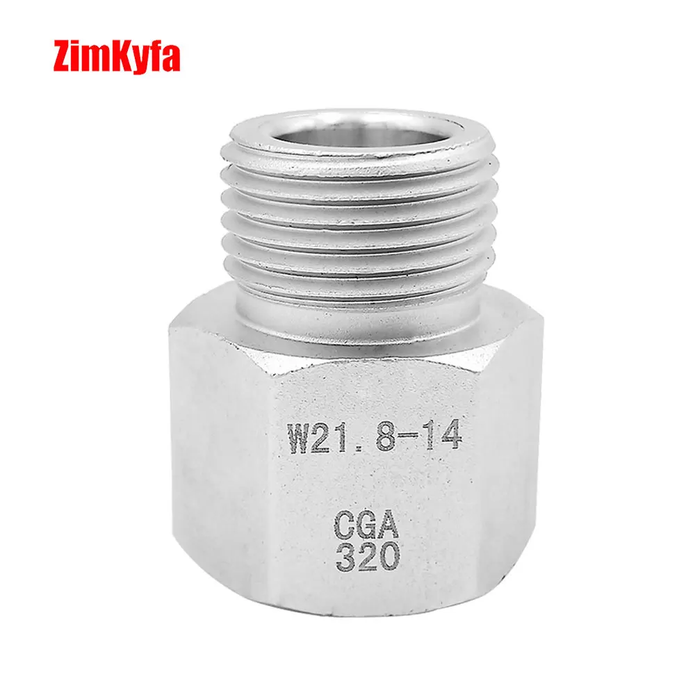 LTEFTLFL Adapter Converts CO2 Tank to Standard CGA320 Male Fitting Adapter for Cylinder ...