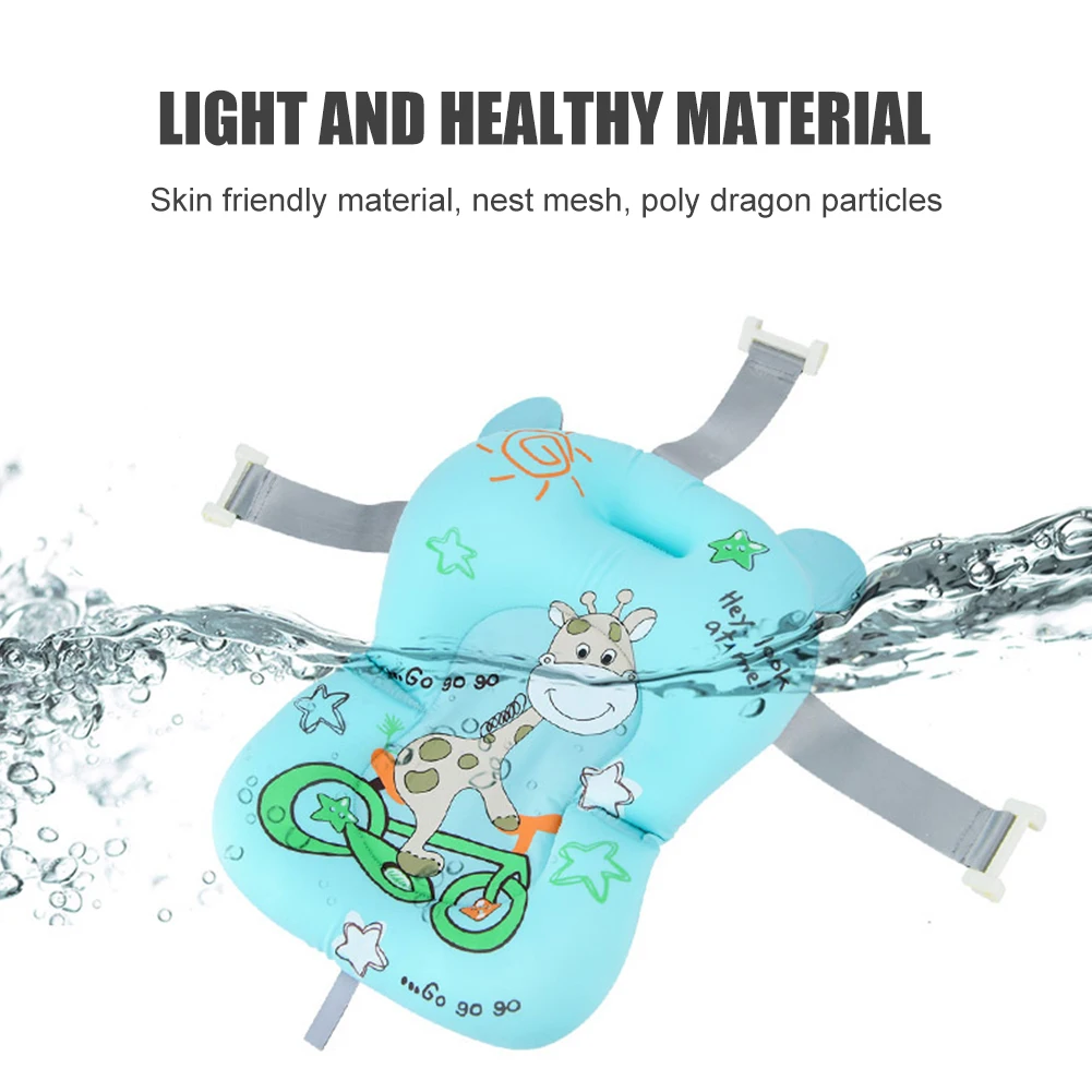 Portable Baby Shower Cushi on Bed Non-Slip Bath Tub Net Mat Floating ...