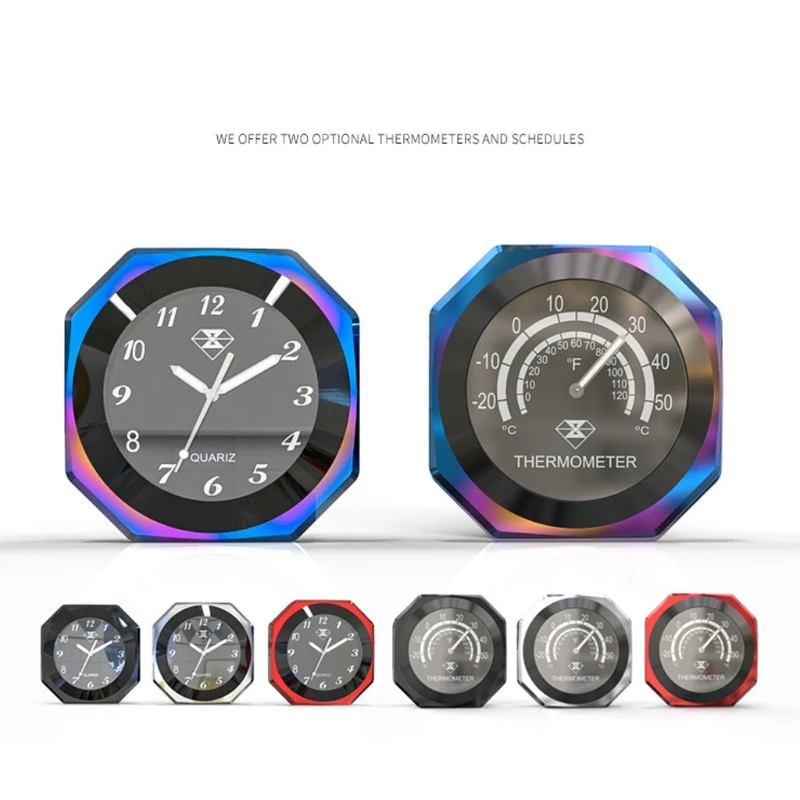 Aluminum Alloy Motorcycle Luminous Handlebar Mount Clock Watch ...