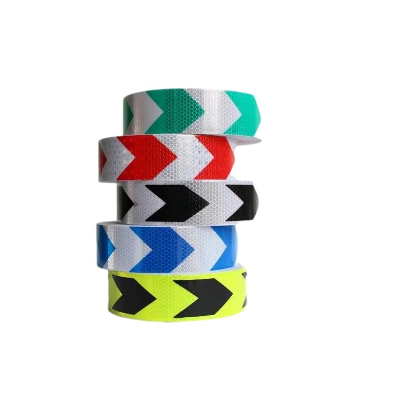 5cm*45M White Black Arrow Self adhesive Reflective Safety Protective ...