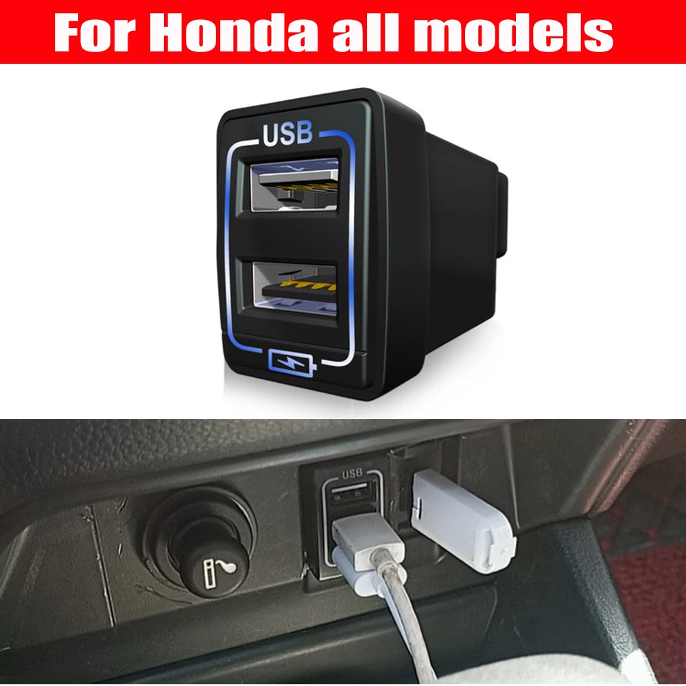 For-Honda-CRV-CR-V-HRV-HR-V-Vezel-Civic-Inspire-universal-Car-USB ...