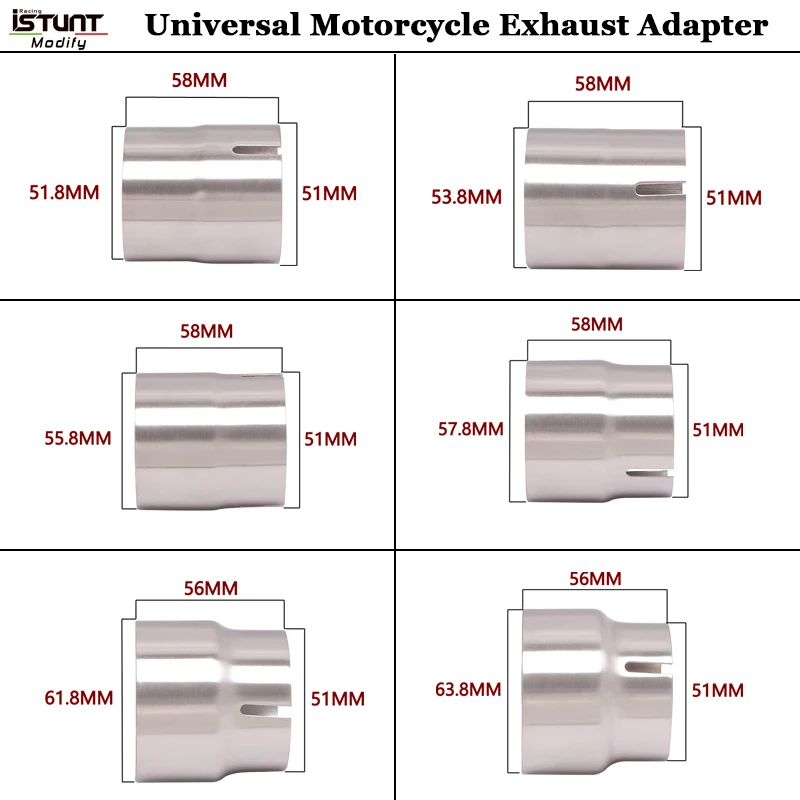 Universal-Motorcycle-Exhaust-Adapter-Escape-Connection-Reducer-Muffler ...