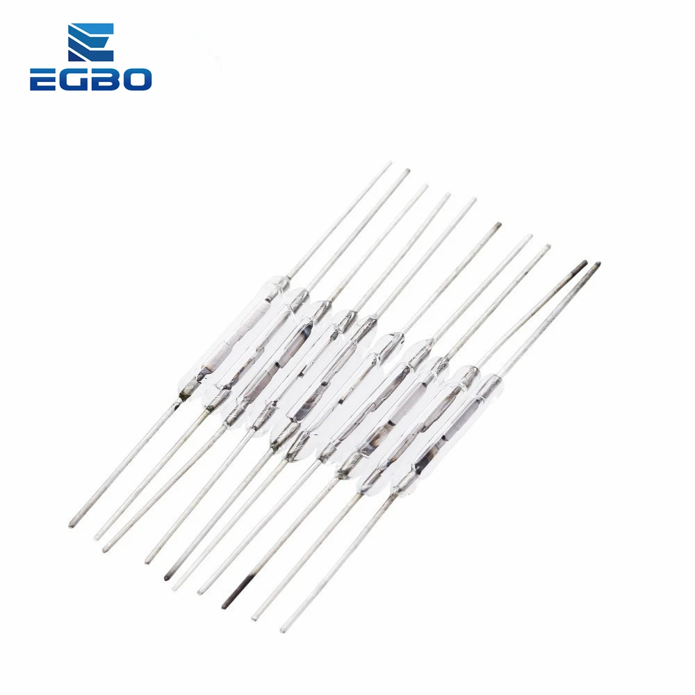 10pcs N/O Reed switch Magnetic Switch 2 * 14mm Normally Open Magnetic ...