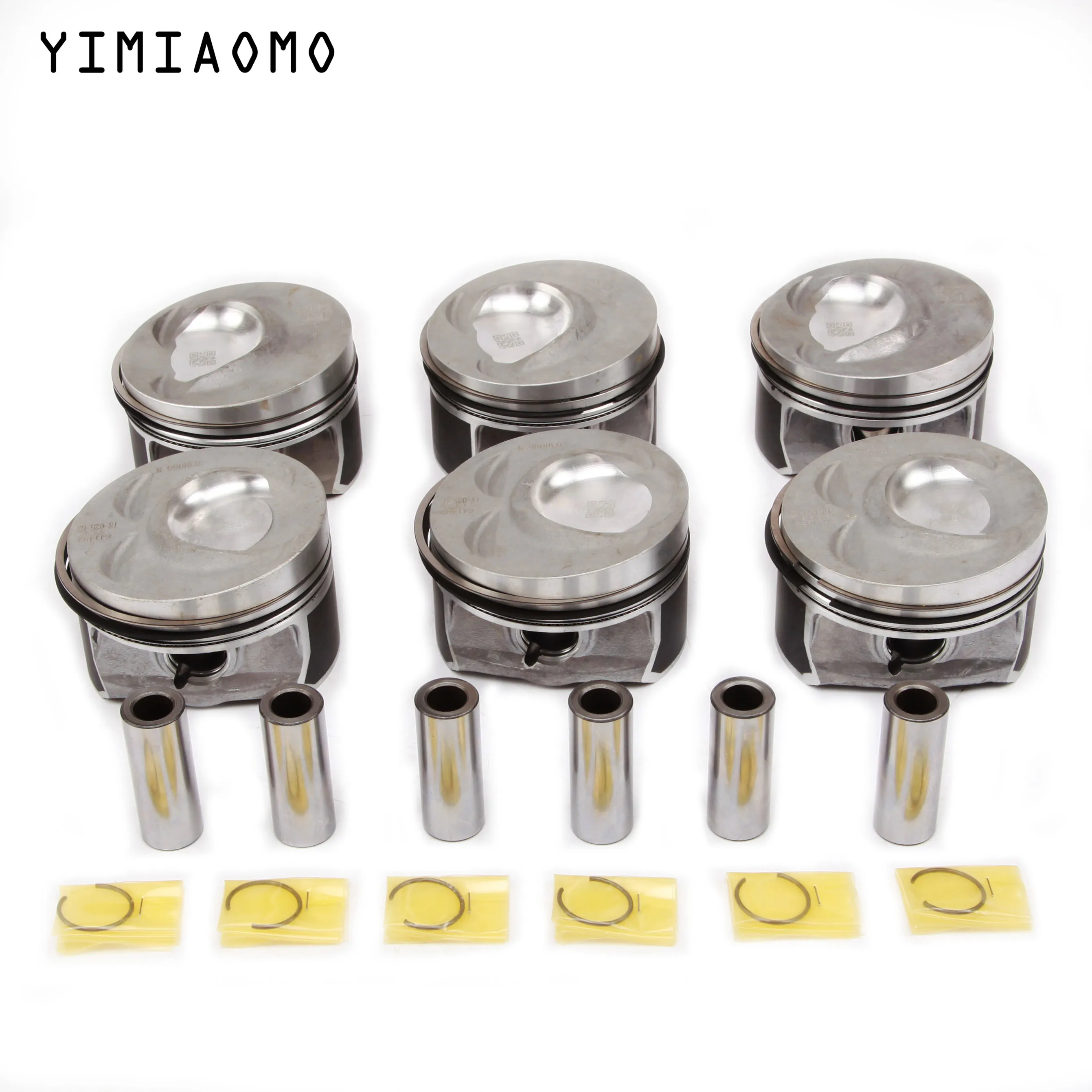 03H107065N/C/F ชิ้นส่วนเครื่องยนต์ลูกสูบและแหวนชุดสำหรับ Audi Q7 VW ...