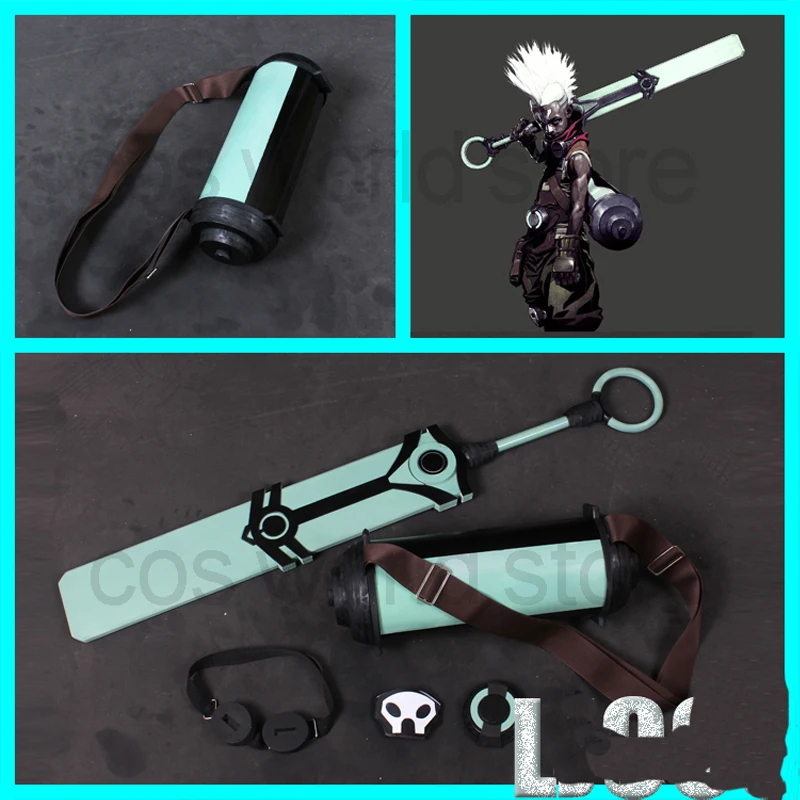 LOL Ekko Cosplay Sword Weapon Props the Boy Who Shattered Time Costume ...