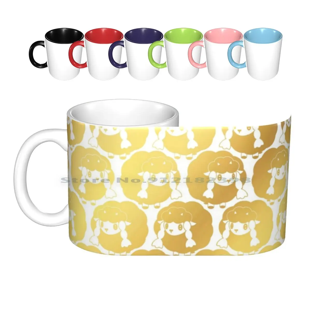 Wooloo-Gold-Ceramic-Mugs-Coffee-Cups-Milk-Tea-Mug-Wooloo-Cute-Creative ...