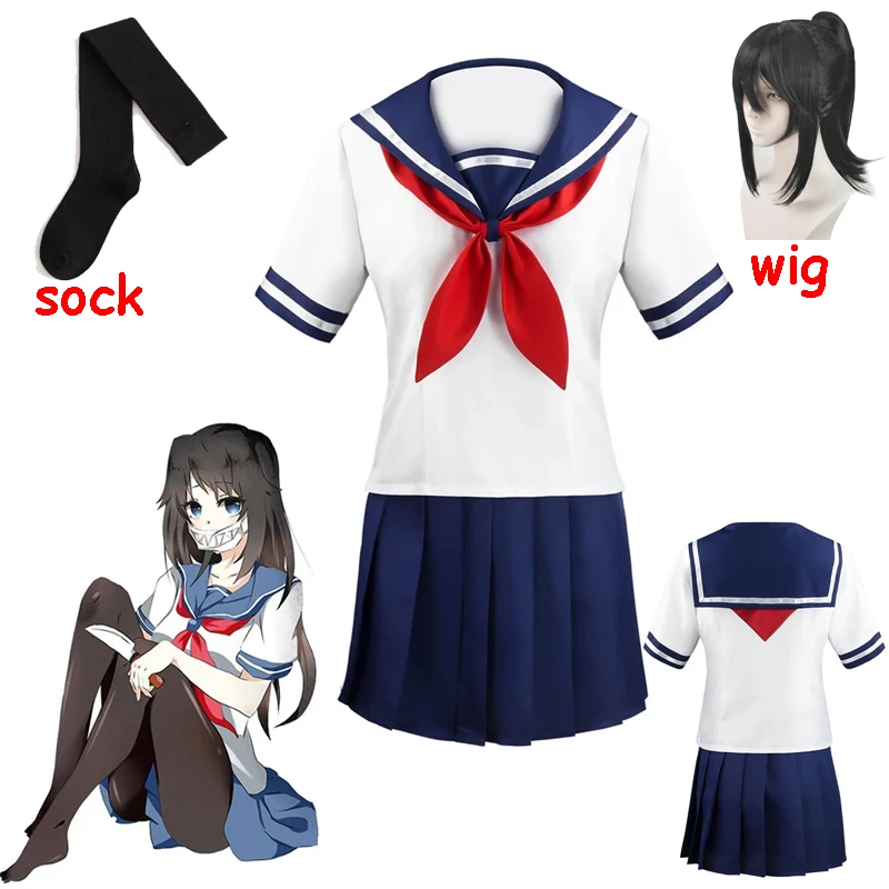 Game-Yandere-Simulator-Cosplay-Costume-Ayano-Aishi-Uniform-Yandere-Chan ...
