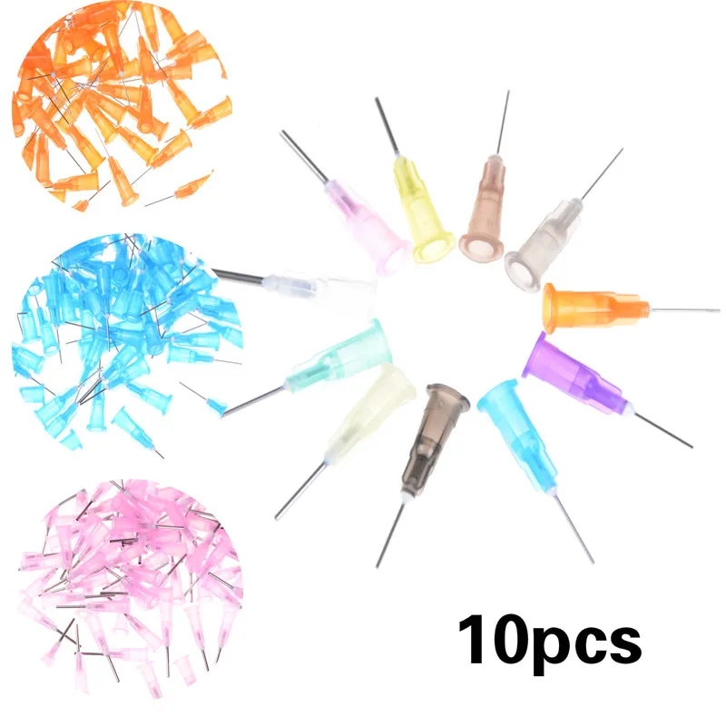 Hot 10pcs/lot Dispensing Screw Needles Tip For Liquid Dispenser Syringe ...