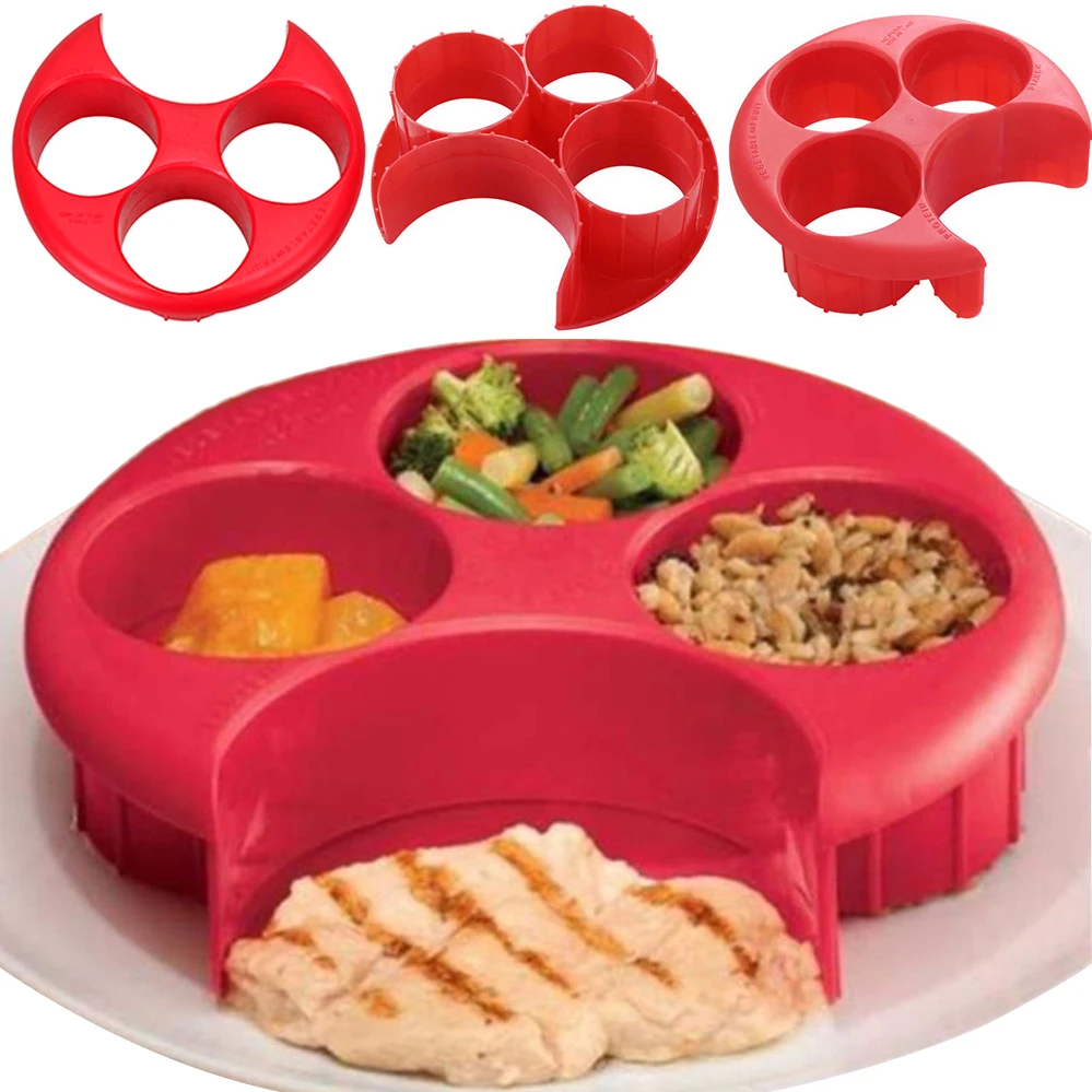 1pcs Meal Measure Portion Control Cooking Tools With Kitchen Food Plate ...