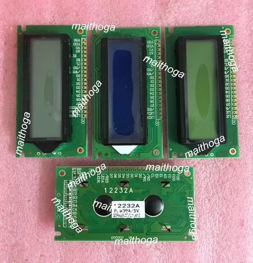 2.28 인치 20PIN 12232A LCD 그래픽 스크린 모듈 SED1520 컨트롤러 병렬 인터페이스 5V, 회색, 흰색, 파란색, 노란색 녹색 백라이트|lcd ...