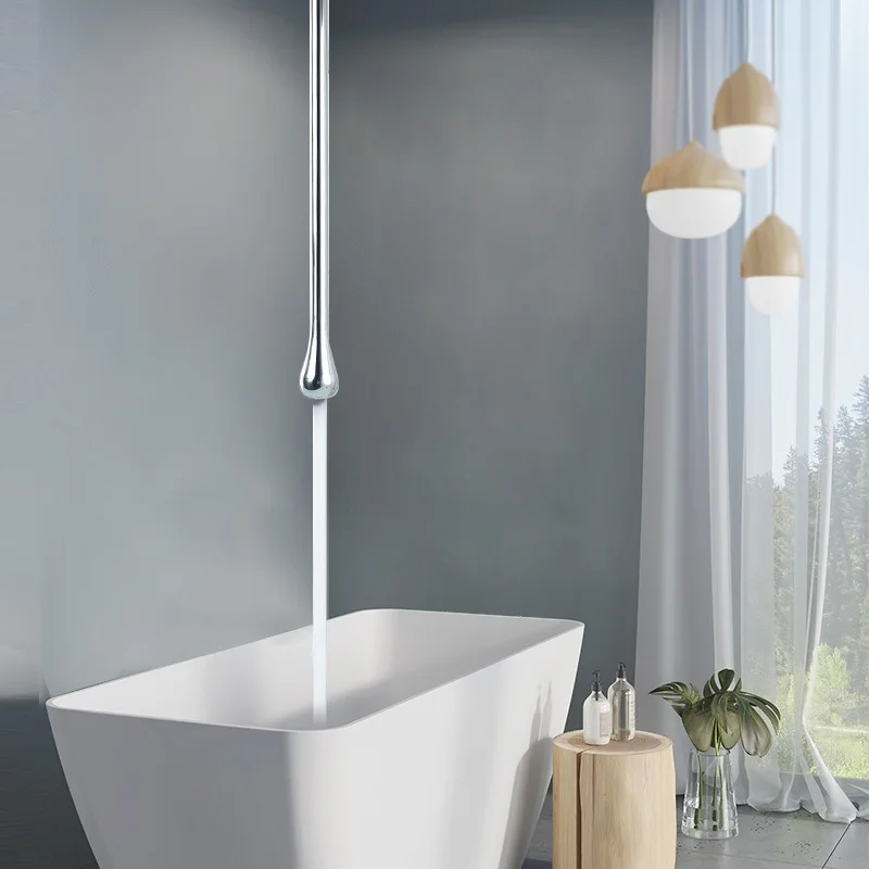 Bathroom Bathtub Hang Ceiling Faucet Solid Brass Ceiling Basin Faucet ...