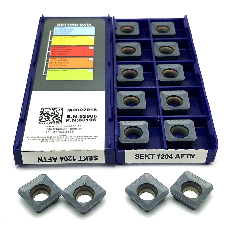 SEKT1204 AFTN LT30 Milling Cutting tool CNC carbide inserts turning ...