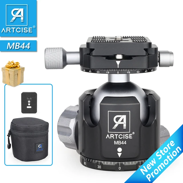 Low Profile Ball Head Tripod Head Ballheads for Tripod Monopod Double ...