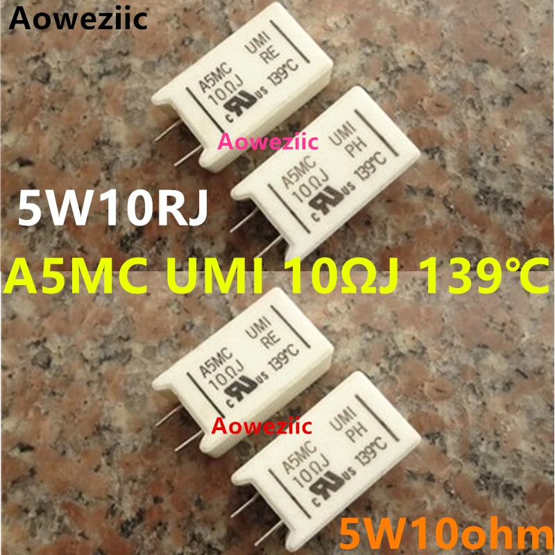1Pcs-A5MC-UMI-10-J-139-5W-10Ohm-5-5W10-J-5W10RJ-5W10ohm-Vertical-Cement ...