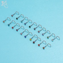 Stainless Steel Piercing Jewelry | Stainless Steel Nose Rings Lot ...