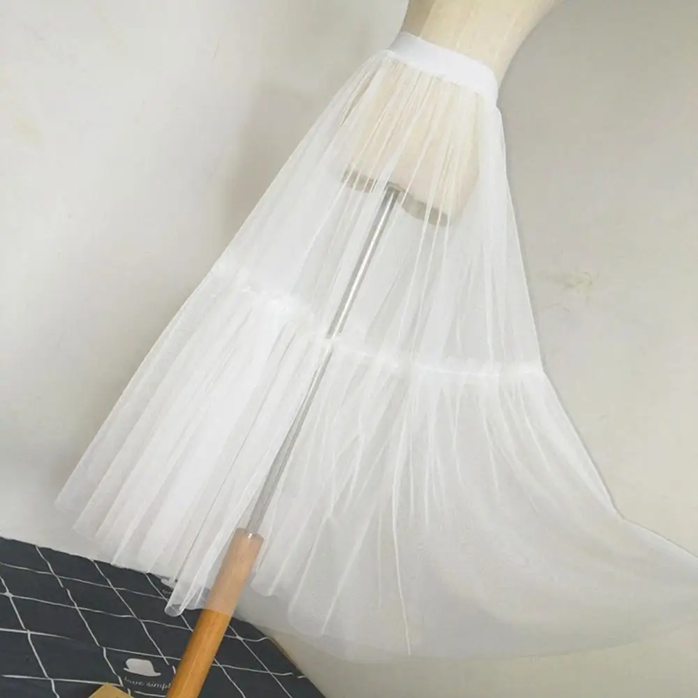 2020 Summer Vintage See Through Skirt Womens Elastic High Waist Tulle ...