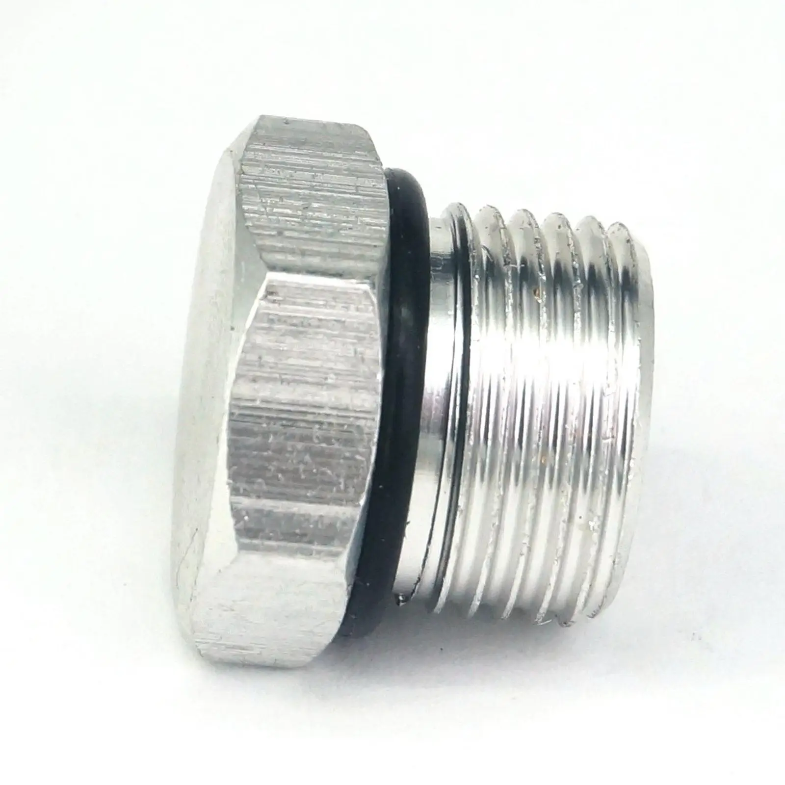 3/8" Bsp Male Solid Aluminum Hex Head Plug End Cap For Pneumatic ...