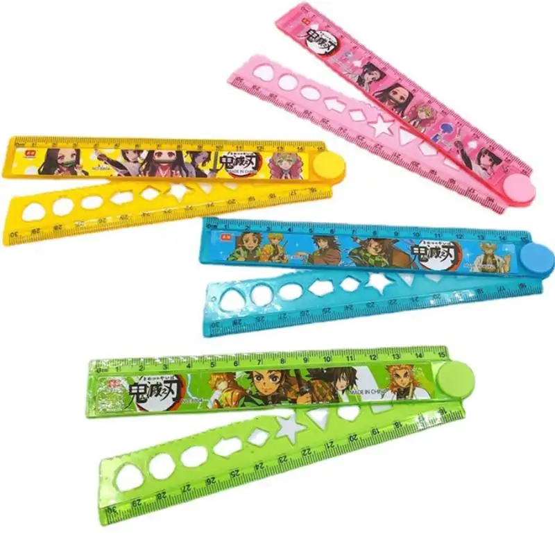 Anime Demon Slayer Kimetsu No Yaibafolding Ruler 30cm Rulers Student ...