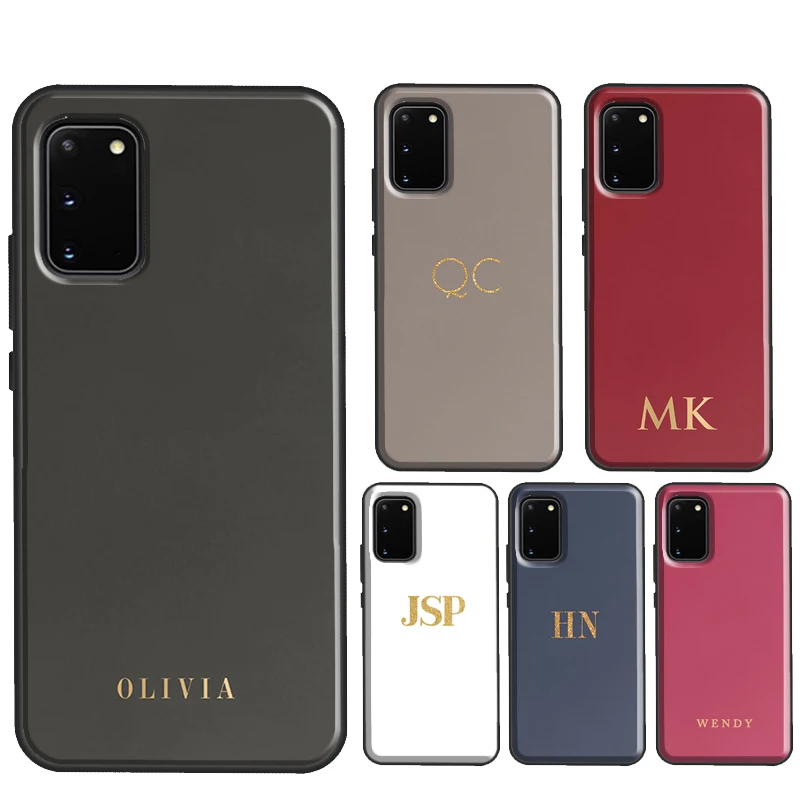 Personalised-Golden-Monogram-Initials-Case-For-Samsung-Galaxy-S21-S22 ...