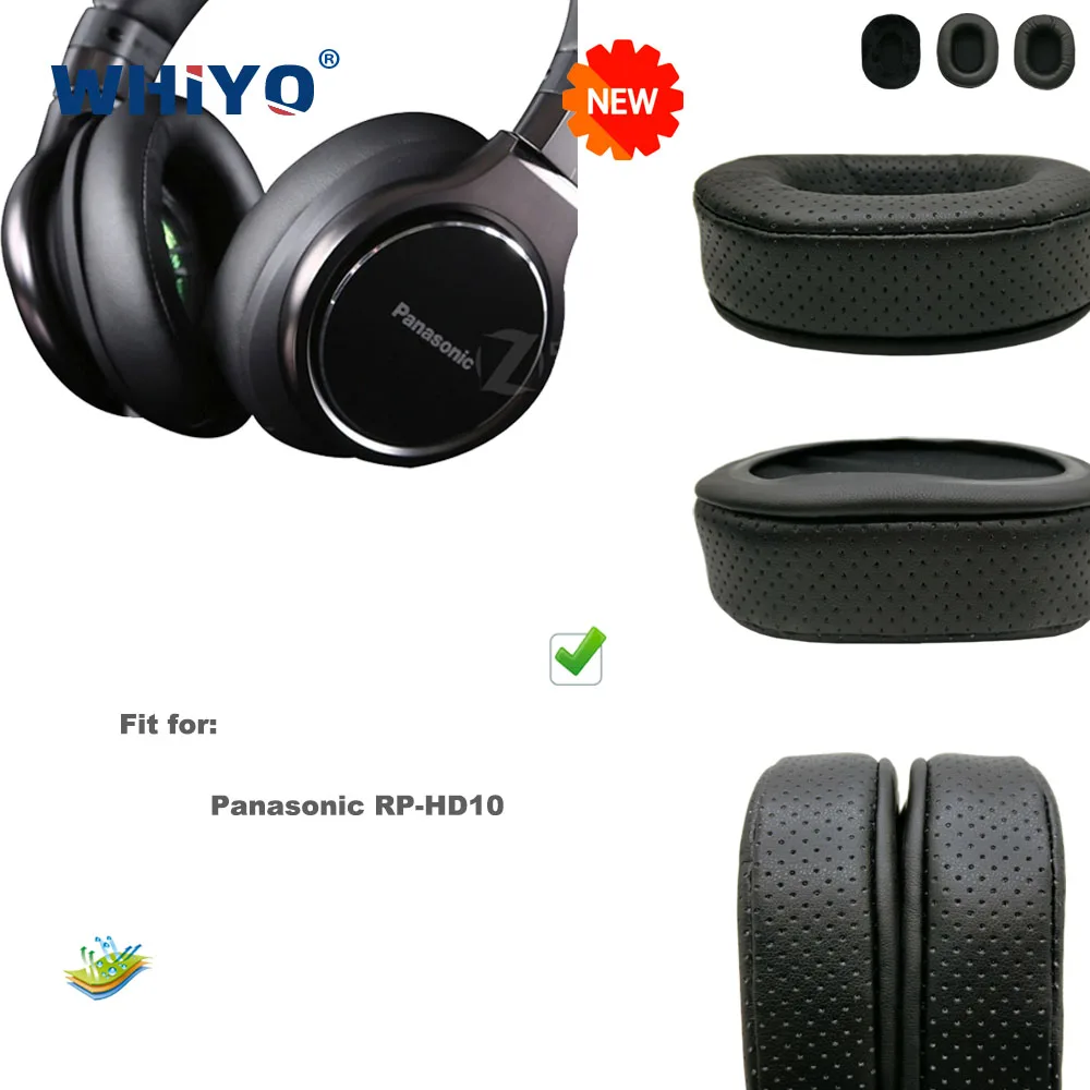 New-Upgrade-Replacement-Ear-Pads-for-Panasonic-RP-HD10-Headset-Leather ...