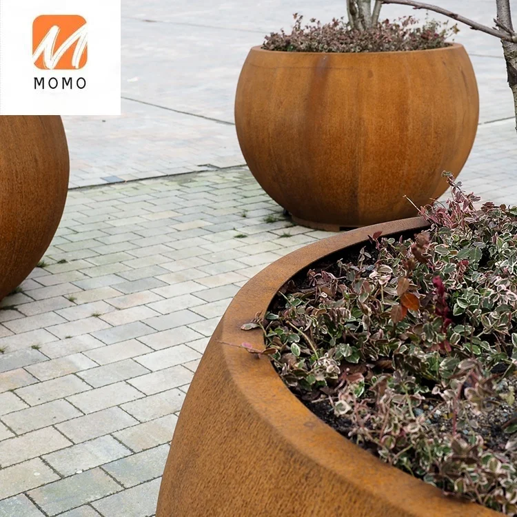 Large Steel Planters