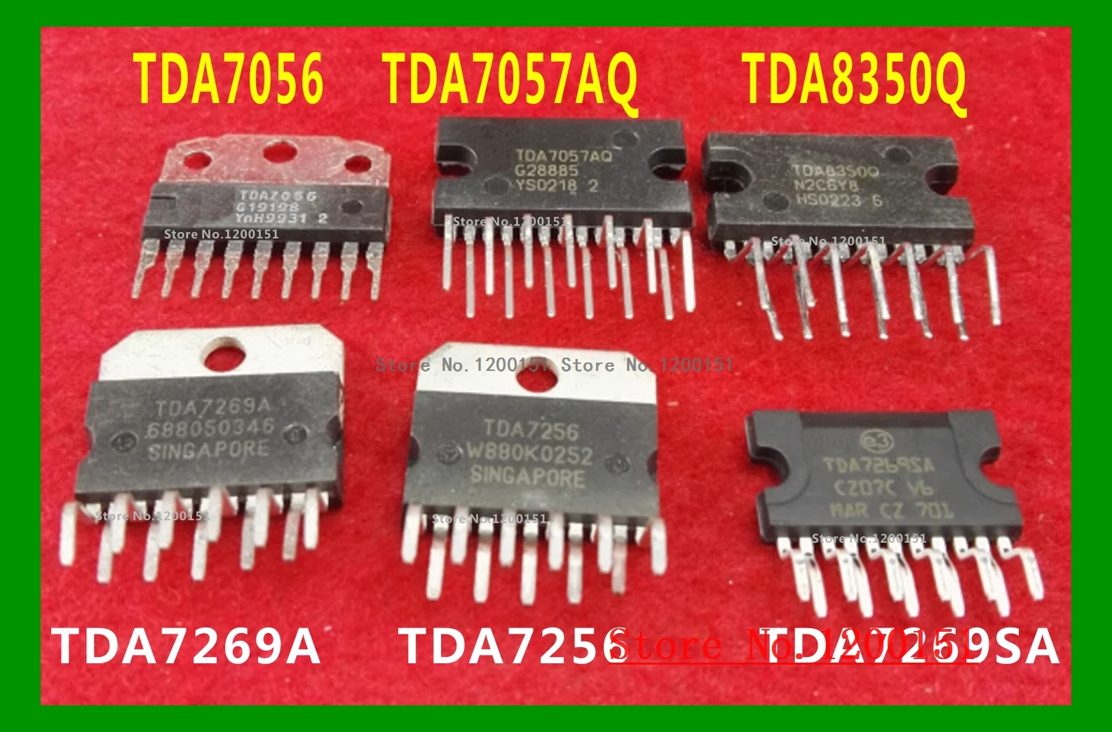 TDA7056 TDA7057AQ TDA8350Q TDA7269A TDA7256 TDA7269SA cremallera ...