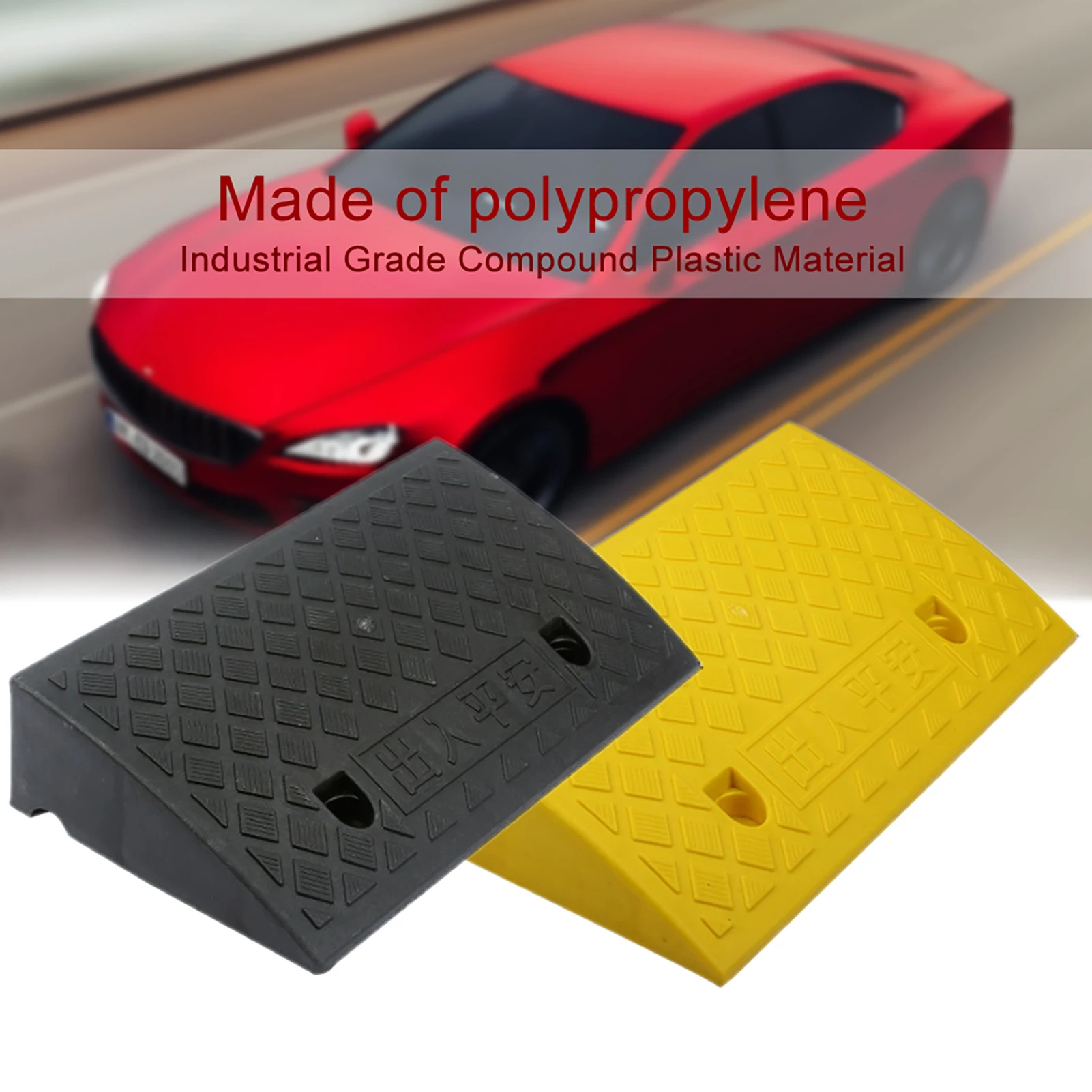 Heavy-Duty-Plastic-Threshold-Ramp-Mat-Pad-1pc-Lightweight-Curb-Ramps ...