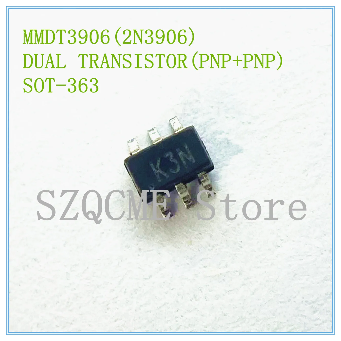 50 pces 100 2n3906 mmdt3906 lmbt3906dw1t1g 3906 marcação k3n a2 ...