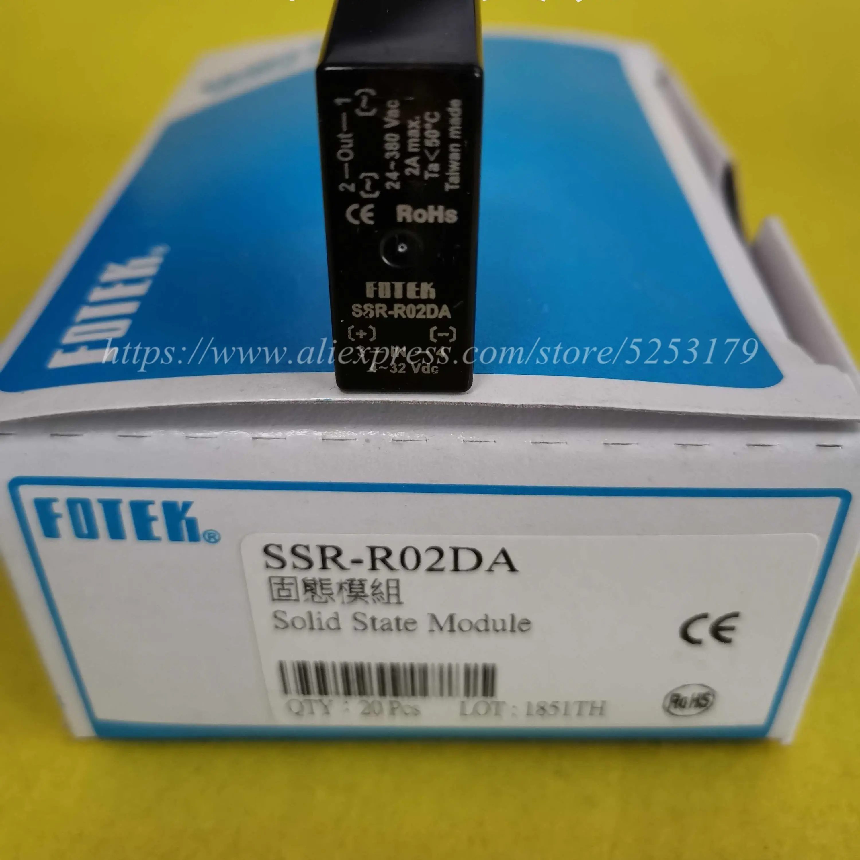 Relé de estado sólido, SSR R02DA, Original, nuevo, 1 Uds.|Accesorios y piezas para instrumentos ...