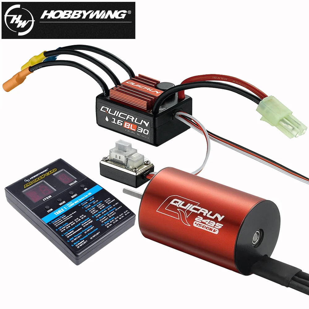 Hobbywing QuicRun WP-16BL30 30A Brushless Speed Controller ESC+2435 ...