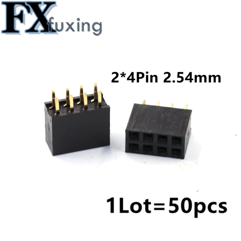2x4 Pin Female Connector | 2 54mm Female 2x4 Pin | 2x4 Header Connector ...