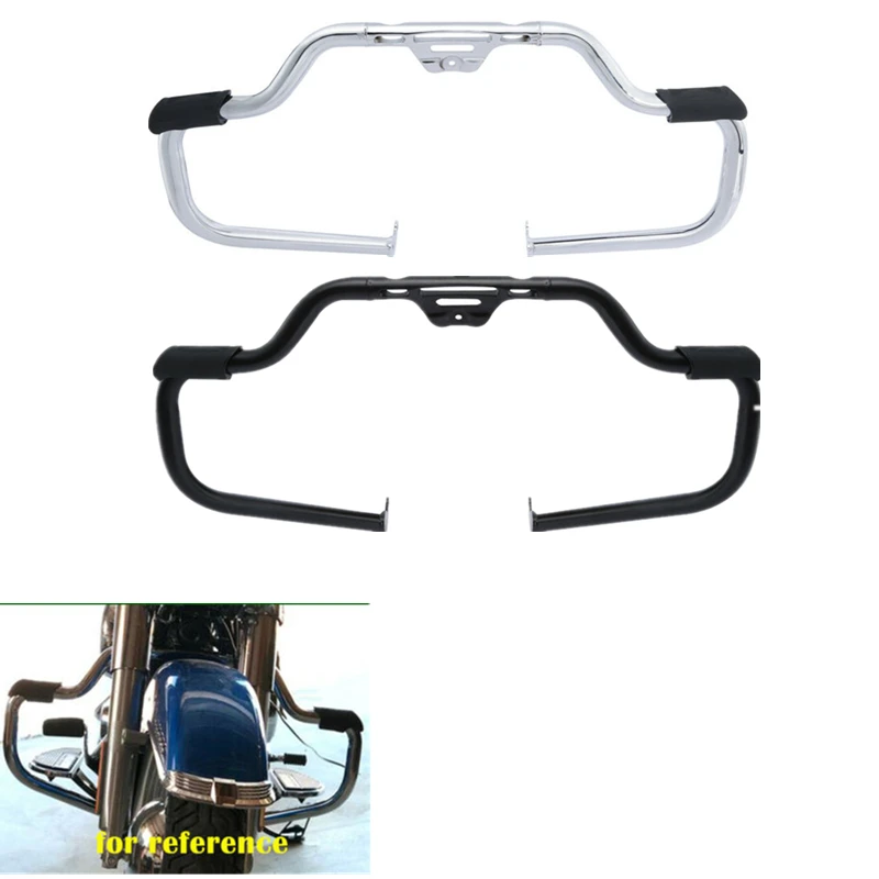Motorcycle Mustache Engine Guard Bar Kit For Harley Softail Street Bob ...