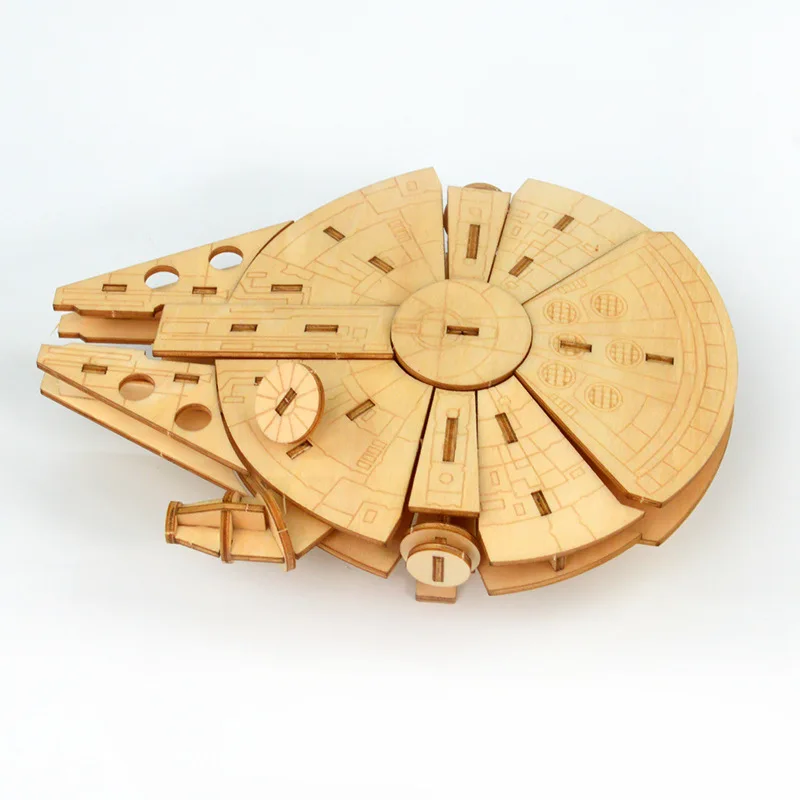 Laser Cutting Star Wars Toys 3D Wooden Puzzle Toy Assembly Model Wood ...