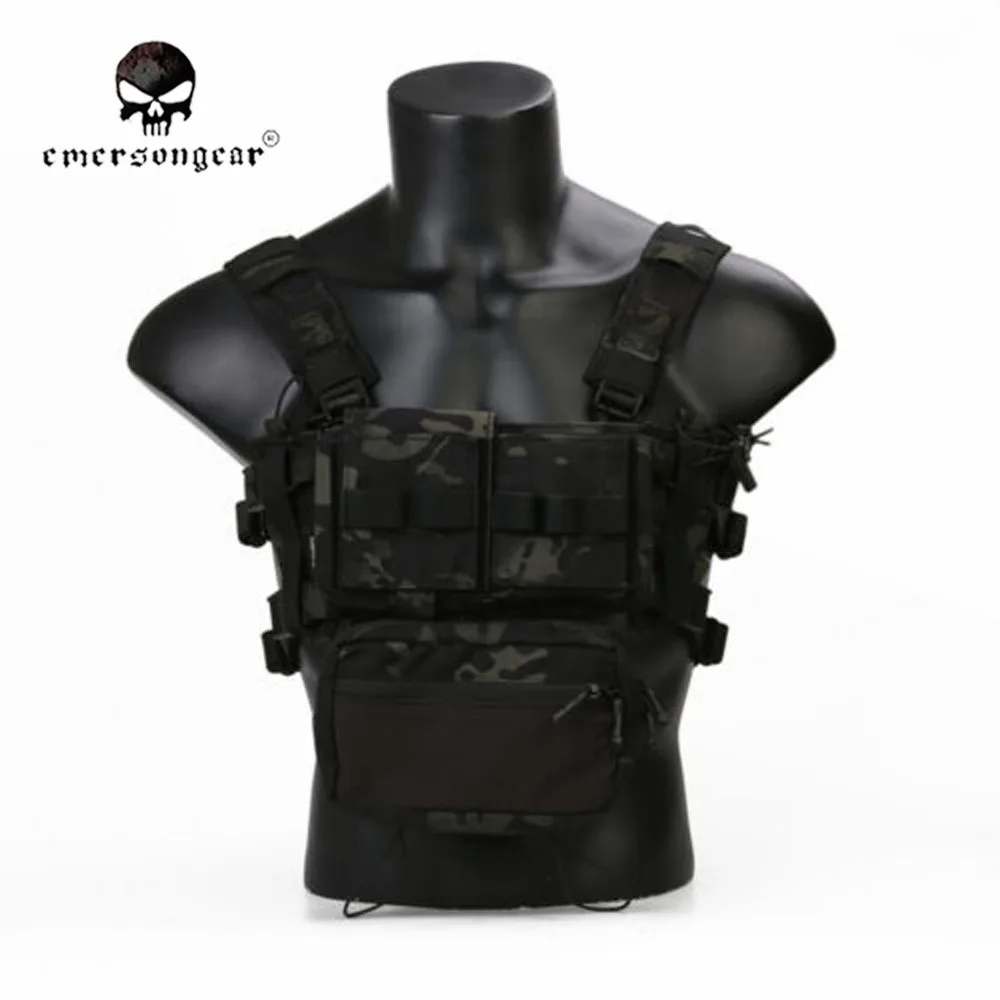 Emerson MK3 Tactical Chest Rig Combat Micro Fight Chassis 5.56 Mag ...