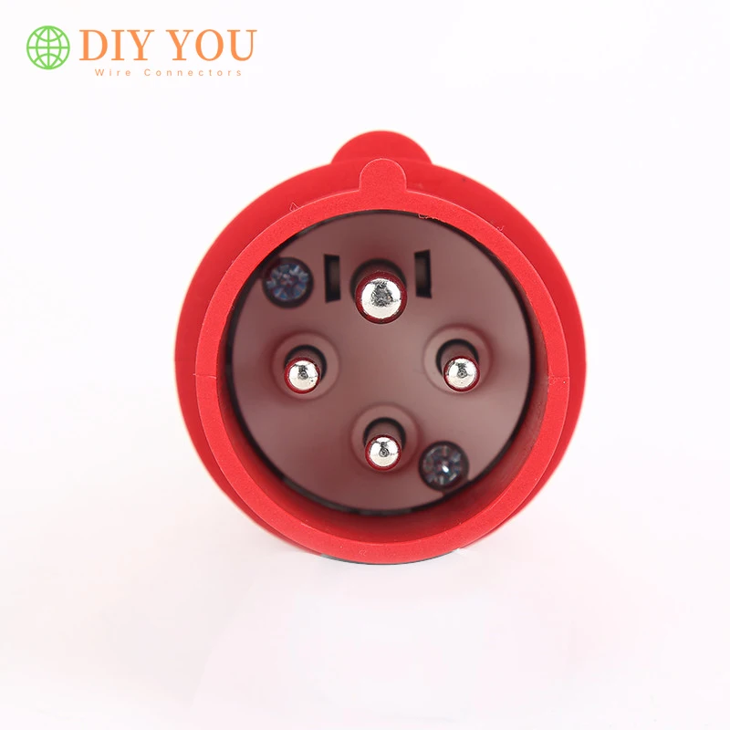 16A 4 Pin 380V-415V IP44 3P+E Waterproof Power Industrial Male & Female ...
