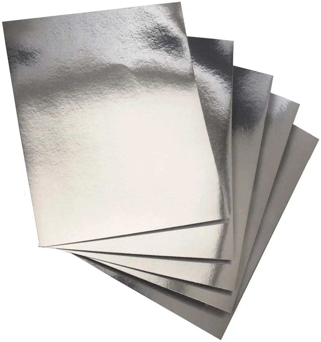 16sheets/pack Mirror Board Sheets Reflective Shiny Poster Board ...