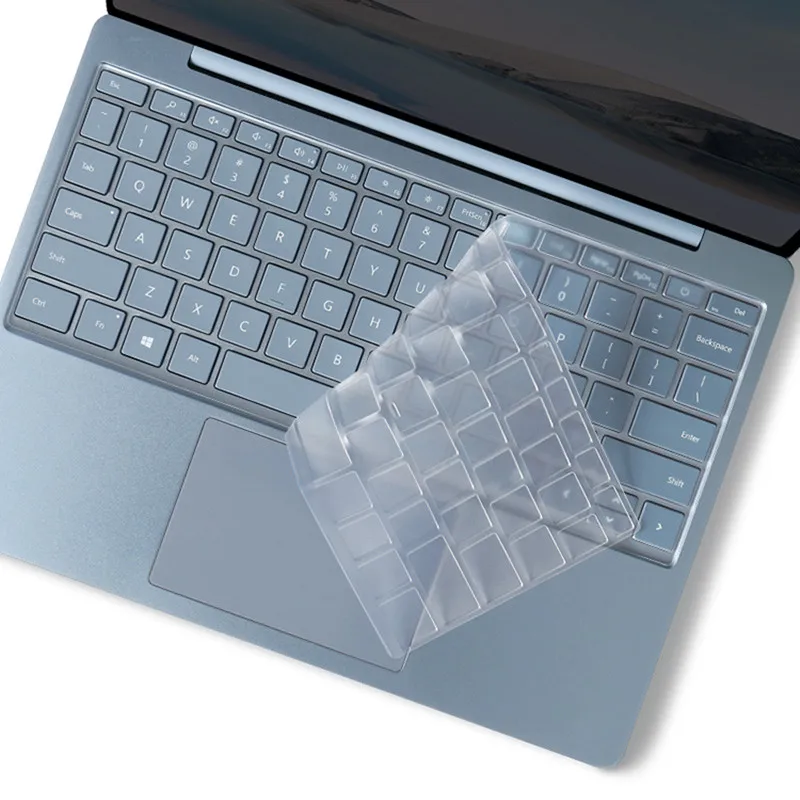 For Microsoft Surface Laptop Go 12.4 inch Keyboard Cover TPU Clear Skin ...
