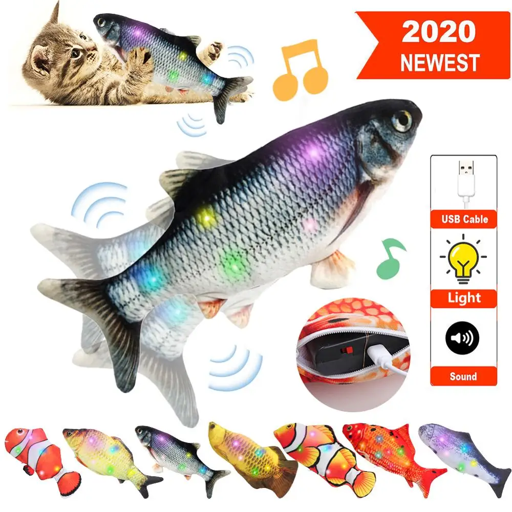 Glowing Dancing Singing Fish Cat's Toy - GenieUs Shop