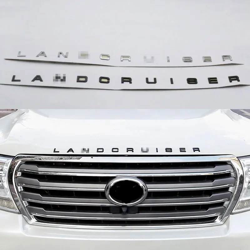 For Land Cruiser Front Bonnet Emblem Insignia Logo Sticker Badge Symbol ...